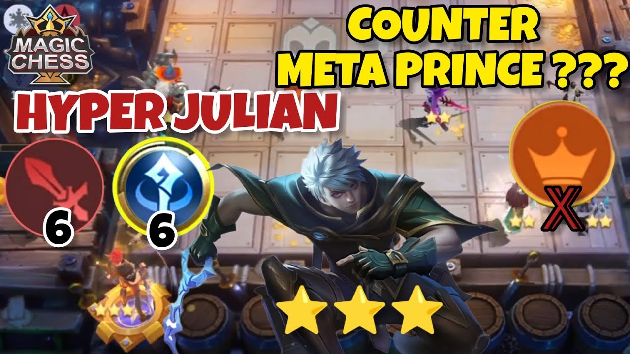 HYPER JULIAN⭐⭐⭐ 6 MAGE + 6 WM INSTAN BURST DAMAGE ‼️ COUNTER META ...