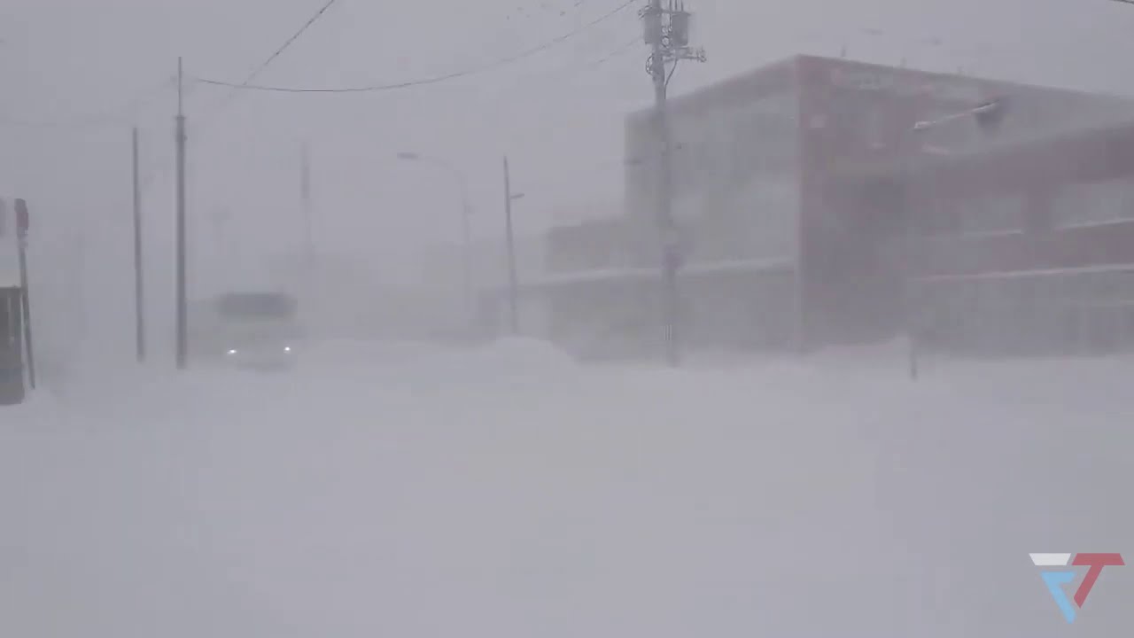 Anomalous SnowStorm hits Japan. the snow is record high ، Hokkaido ...