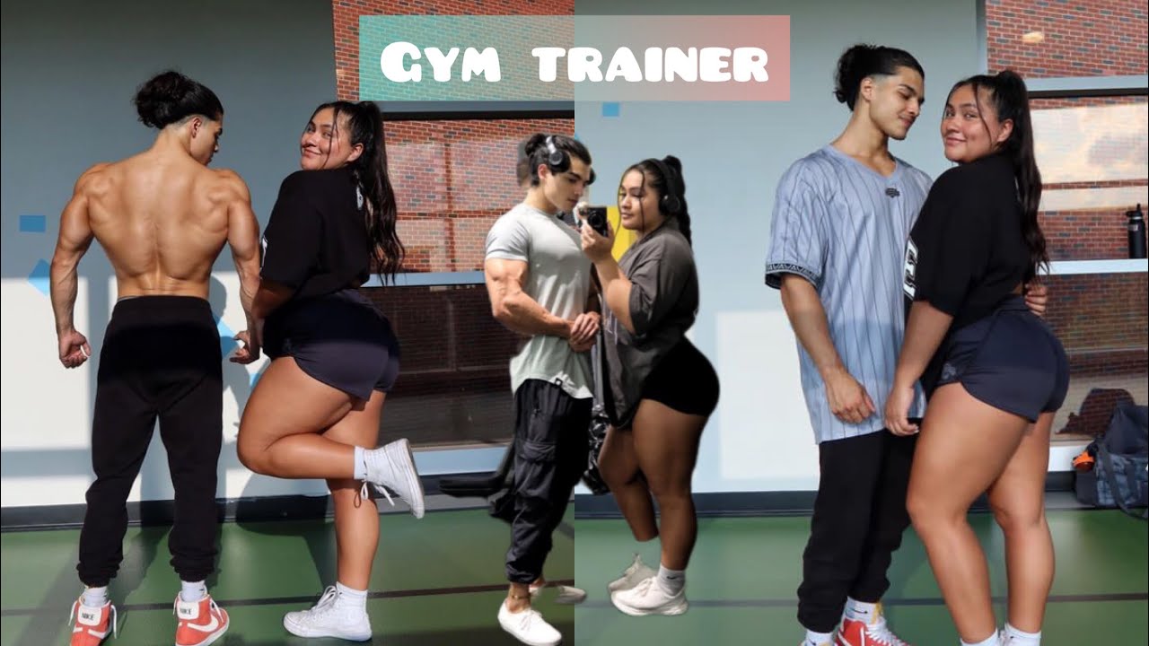 Gym workout with my hot trainer/ Girlfriend / Motivation - YouTube