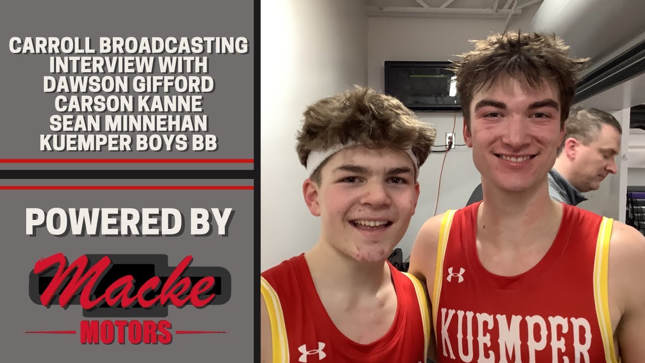 Carroll Broadcasting Sports Network interview with Dawson Gifford ...