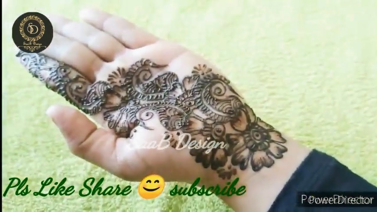 Easy Single line design | Mehandi design | Henna design | simple mehndi ...