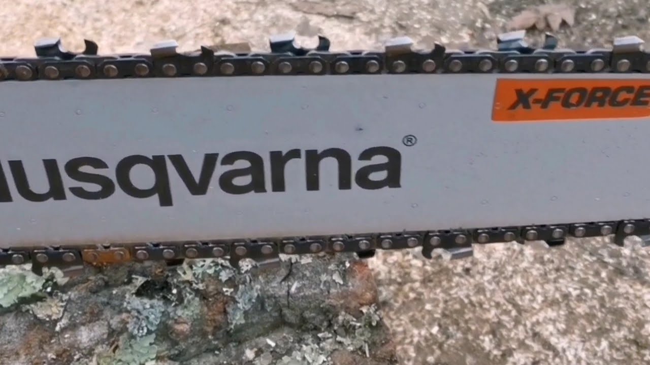 chain Husky C 85 sharpened in factory vs chain sharpened by hand ...