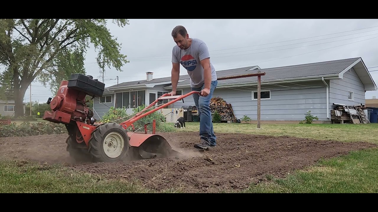 High Performance Ariens Rocket V Rototiller Tilling up the garden - YouTube