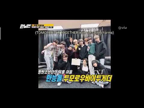 Txt ( tomorrow together ) on running man - YouTube