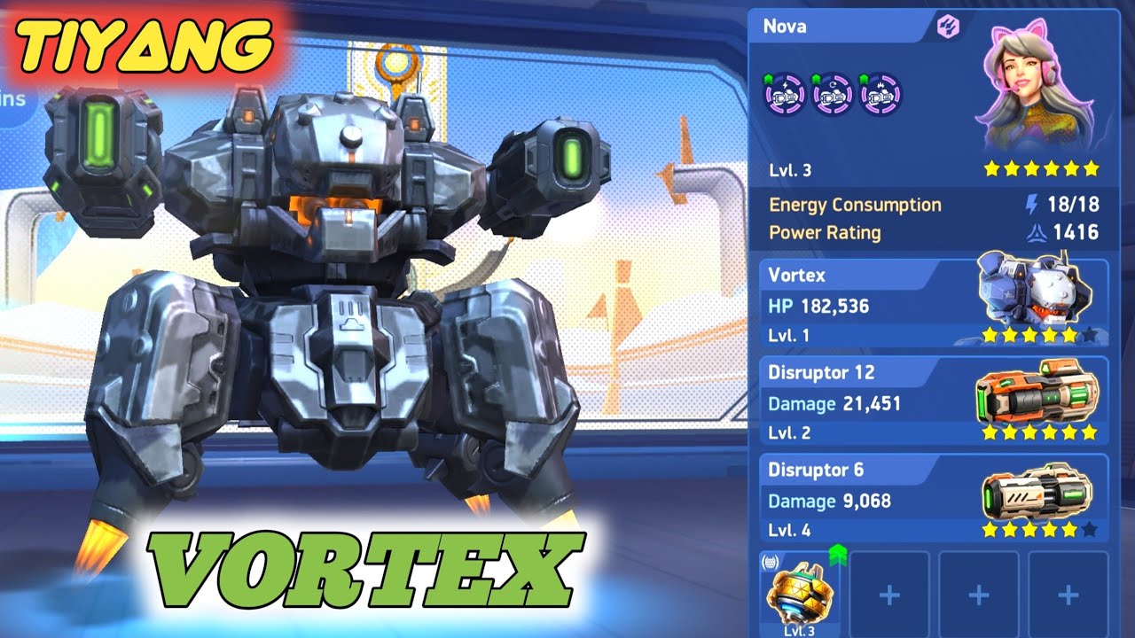 Let's Try Tanky Vortex With Super Disruptor - Mech Arena - YouTube