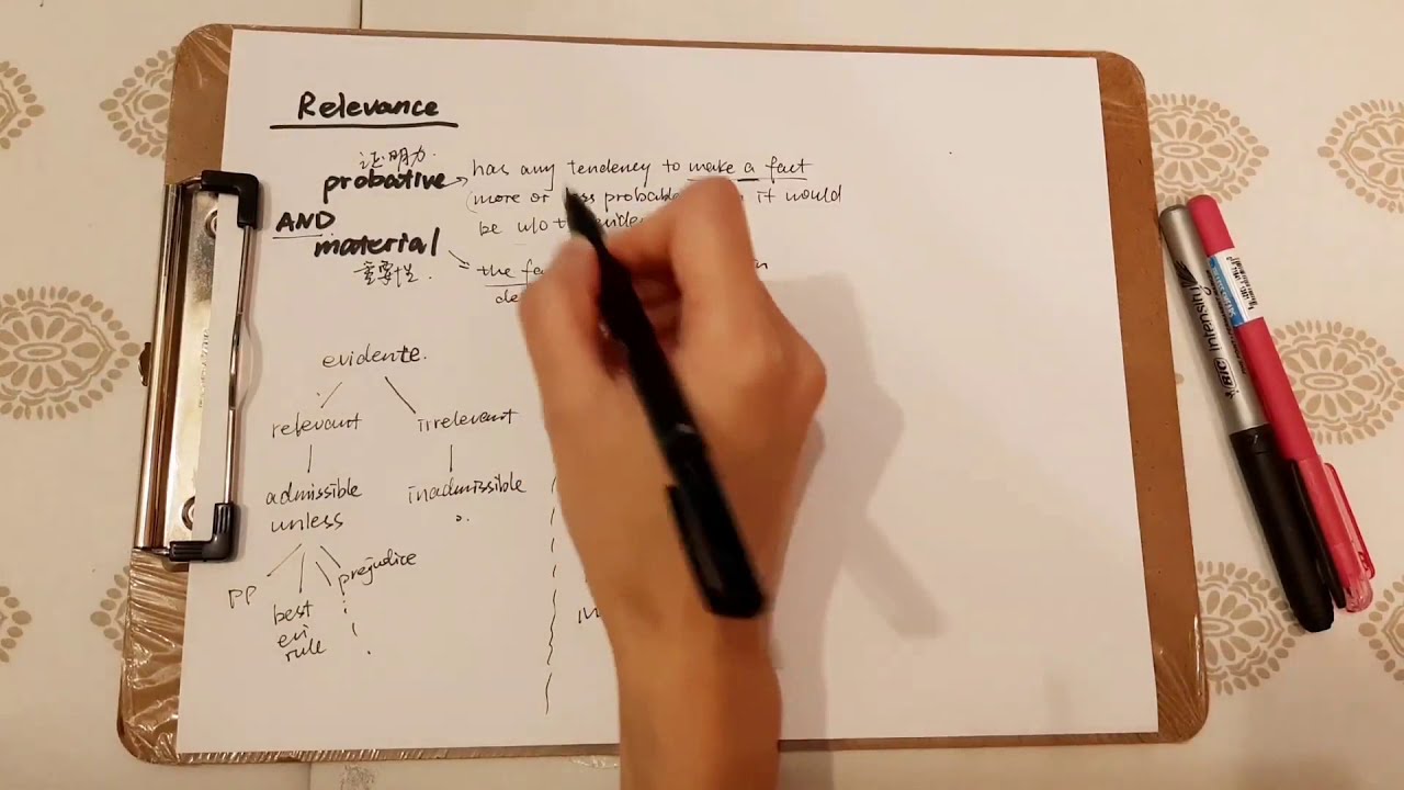 【证据法】什么是证据的相关性? What is logical relevance in evidence? - YouTube