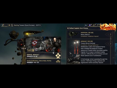 Warframe Taveuni (Kuva Fortress) Misssion Assault level 65-80