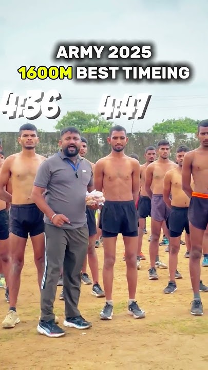 1600M Best timeing 2025 || #army #hardwork #armylover - YouTube