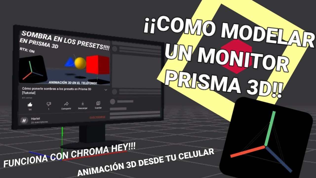 Como modelar un monitor en Prisma3D v1.3 [Tutorial] - YouTube