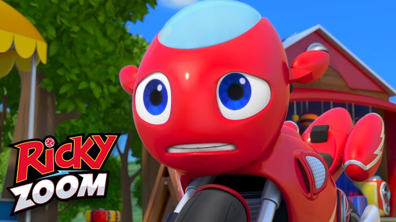 Invisible Friends ⚡️Ricky The Babysitter ⚡️ Motorcycle Cartoon | Ricky ...