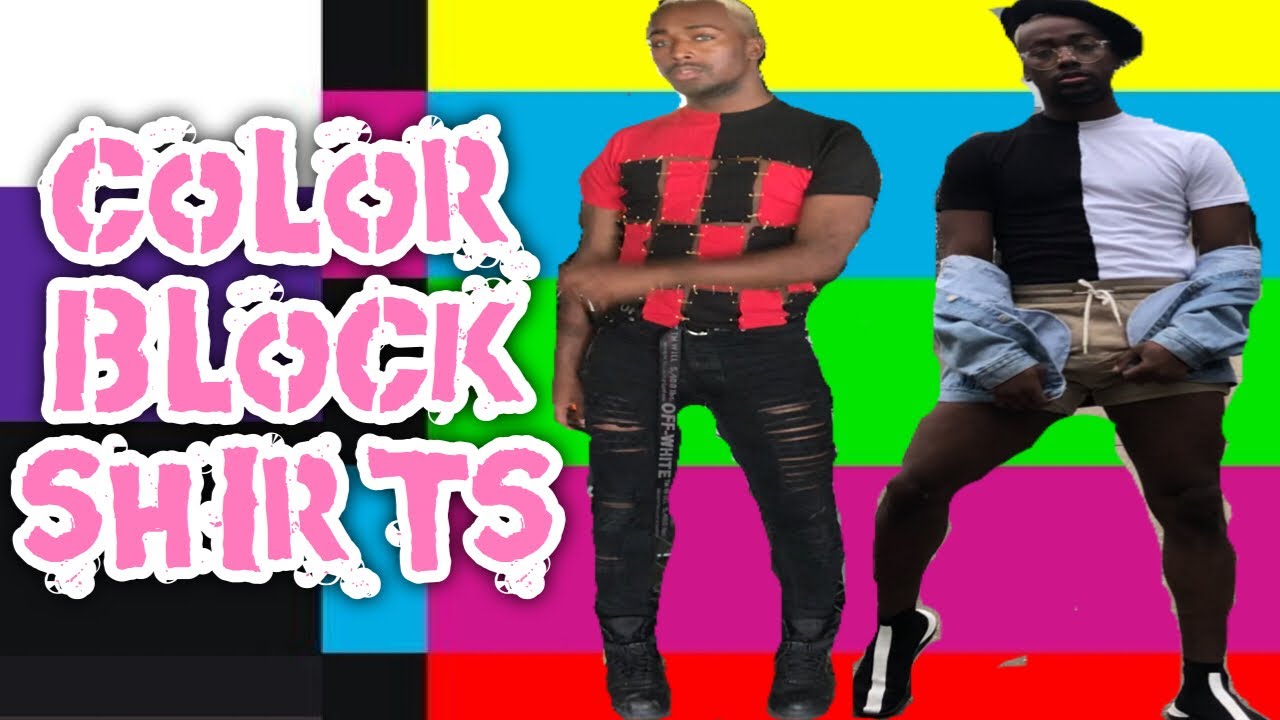 DIY Color Block Shirts - YouTube