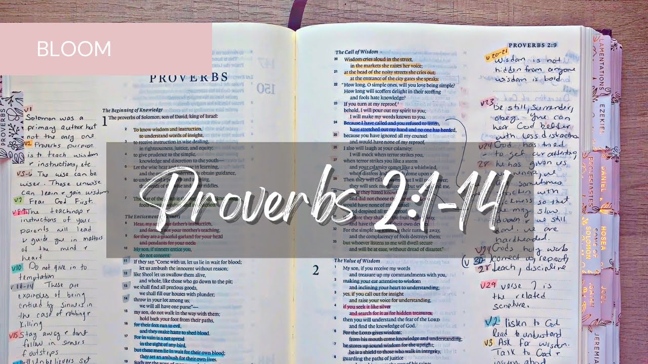 Proverbs 2:1-14 | Bloom Bible Study - YouTube