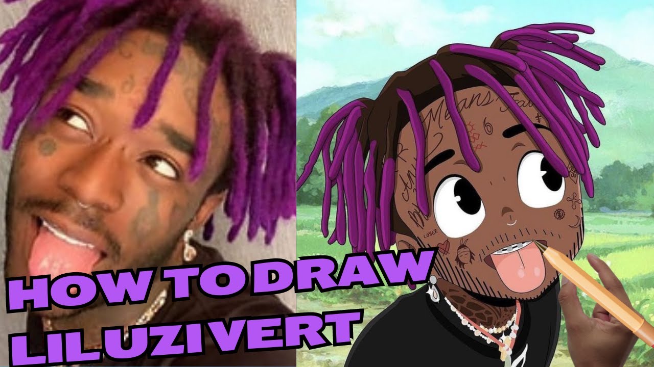 drawing lil Uzi vert - YouTube