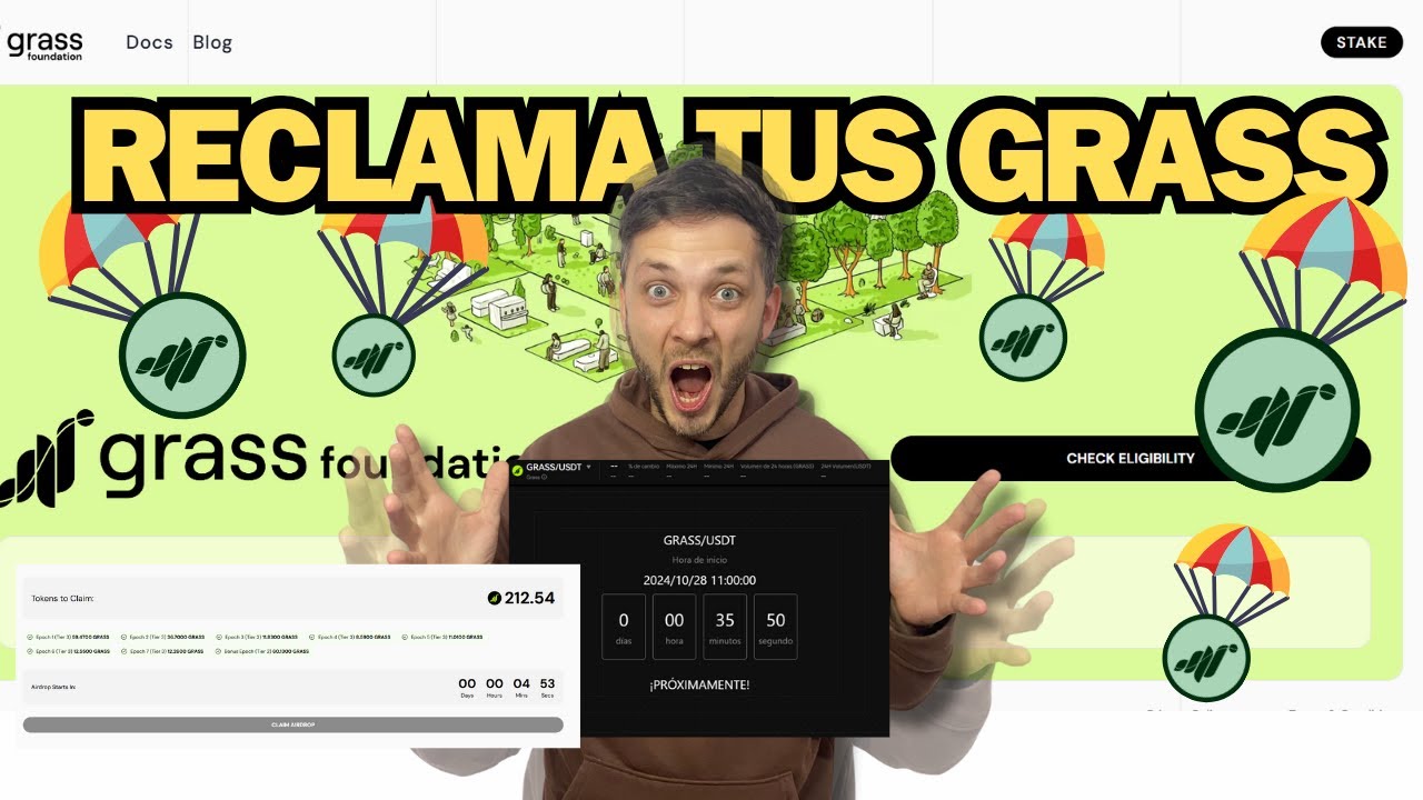 🌿APURATE ! ¡Como Reclamar y Vender Tus Tokens GRASS Hoy Mismo! - YouTube