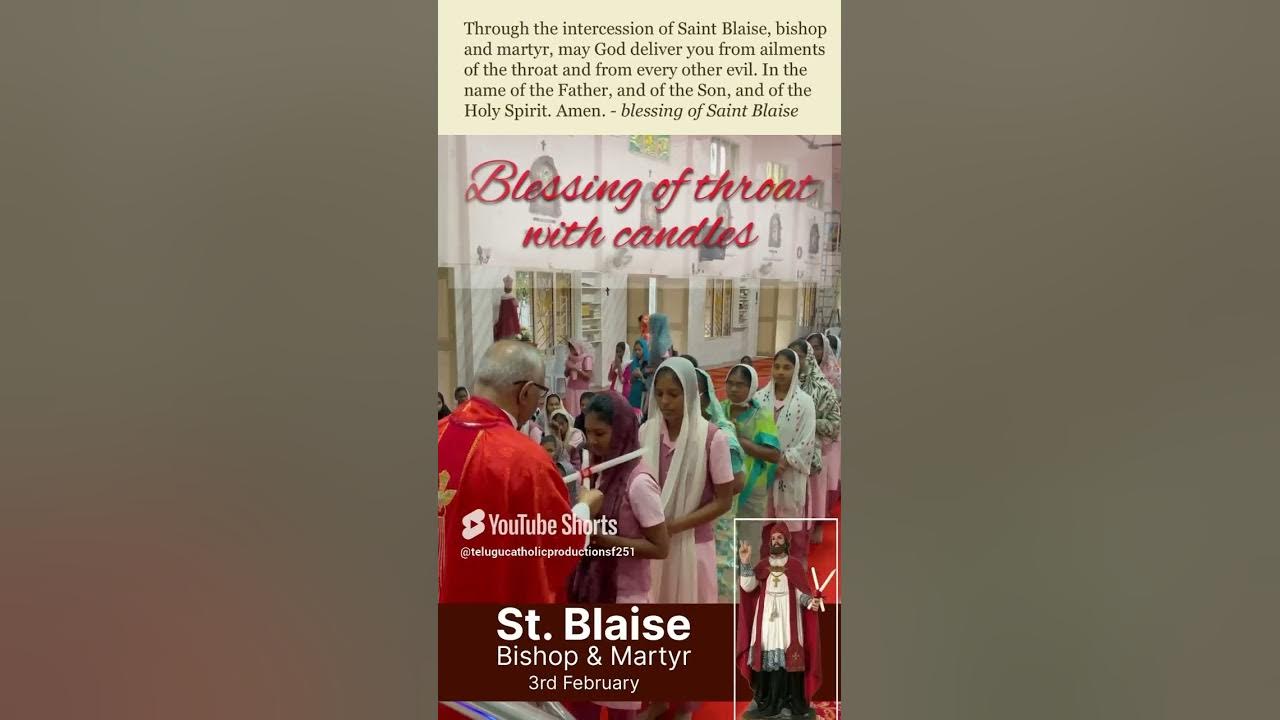 St. Blaise - Blessing of Throat with Candles - YouTube