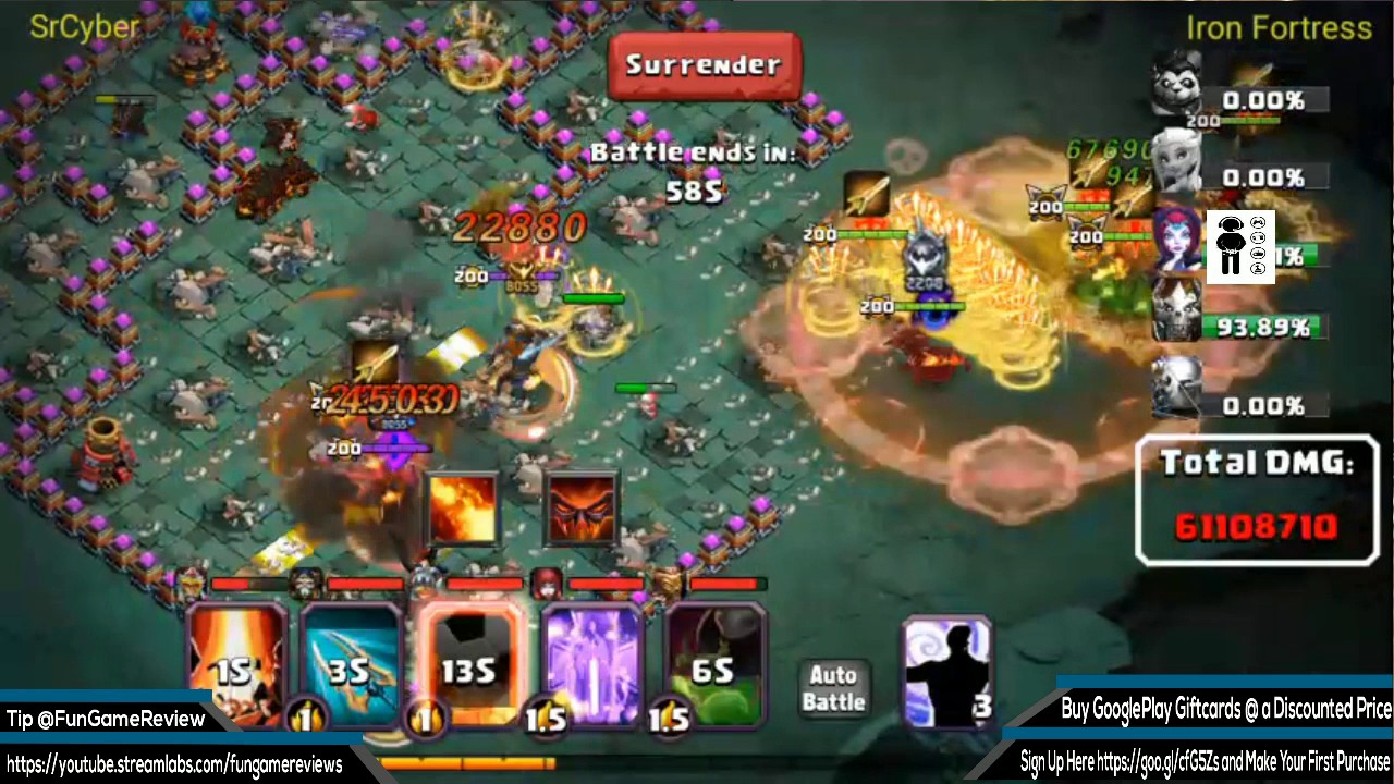 Clash of Lords 2 - Iron Fortress 296 Million Damage Toxic Shaman with ...