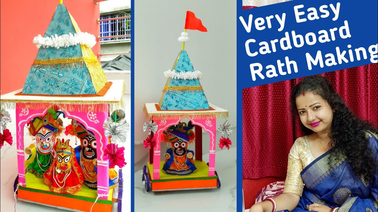 How to make rath at home/Jagannath rath making/রথ তৈরি/Puri jagannath ...