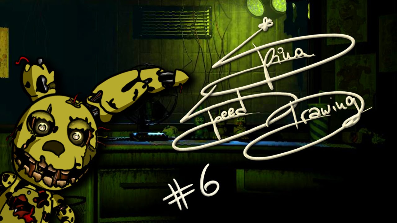 Chibi Springtrap - Spina Speed Drawing #6 - YouTube