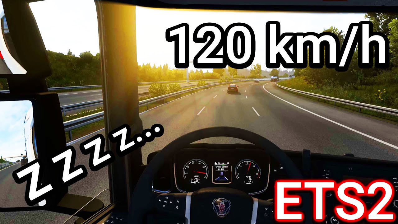Sleepy Driving ETS2 - Flooring 120km/h - YouTube