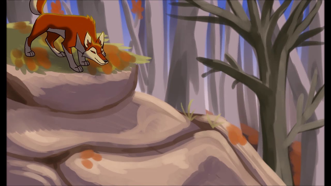 red wolf finished animation - YouTube