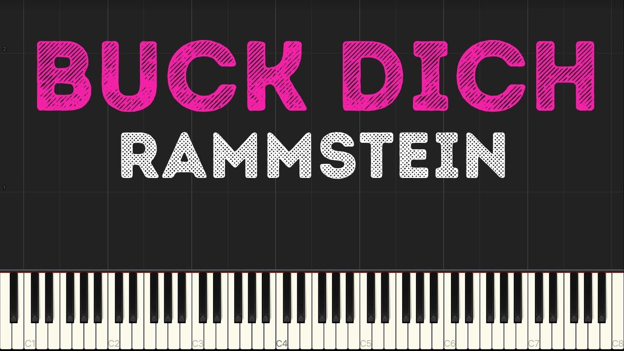 Rammstein - Buck Dich (Instrumental Tutorial) [Synthesia] - YouTube