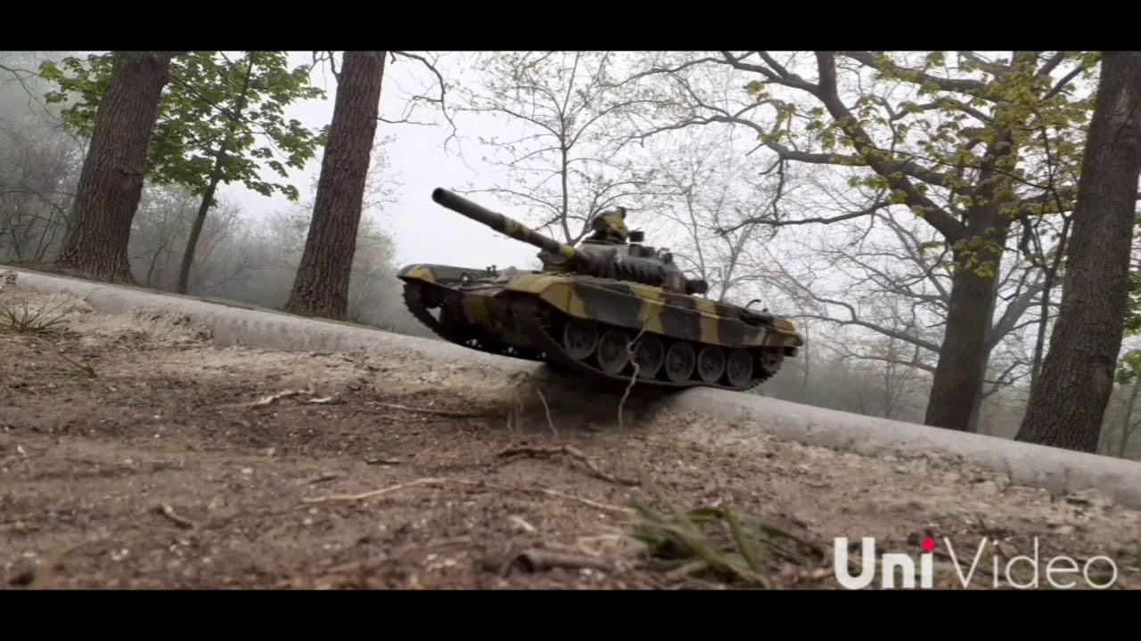 RC tank T - 72 M1. (1/24). - YouTube
