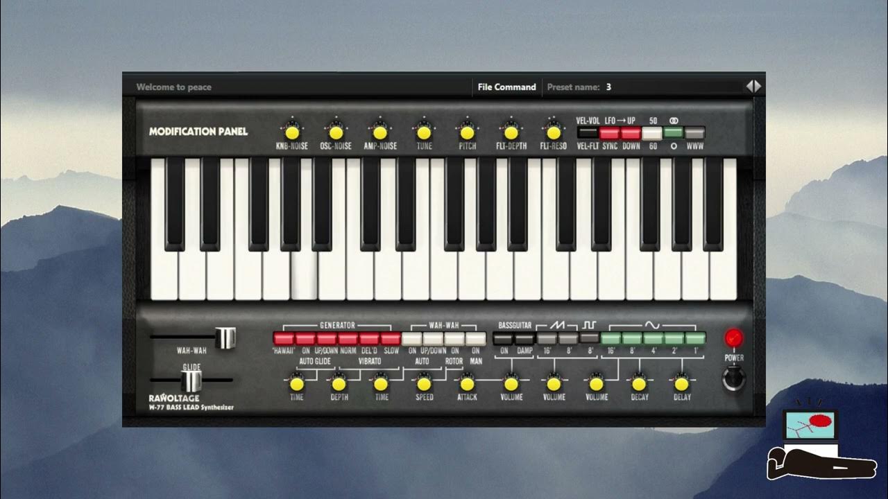 RF W-77 / free VST synth / demo play only - YouTube