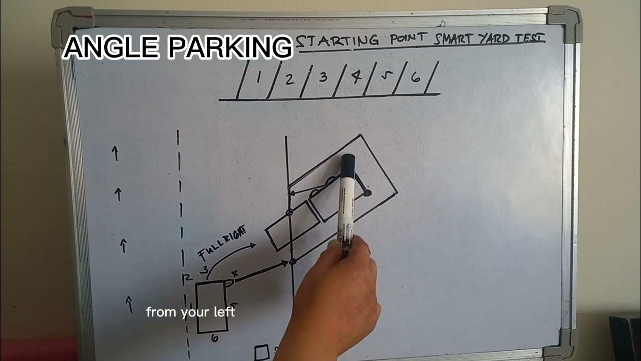 #TIPS HOW TO PASS ONE TIME IN ANGLE PARKING RTA SMART YARD TEST. - YouTube