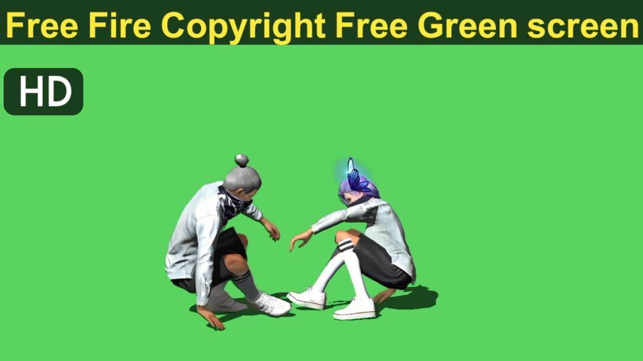 Free Fire green screen emote FF Green screen video Copyright free FF ...