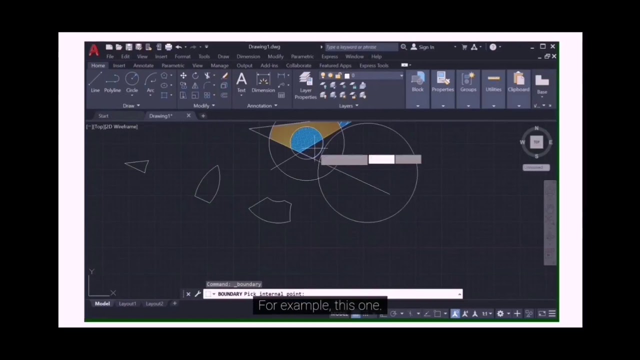 AutoCAD-Tutorial | 2D Hatch, Gradient, Boundary, 2 D Move, Rotate - YouTube