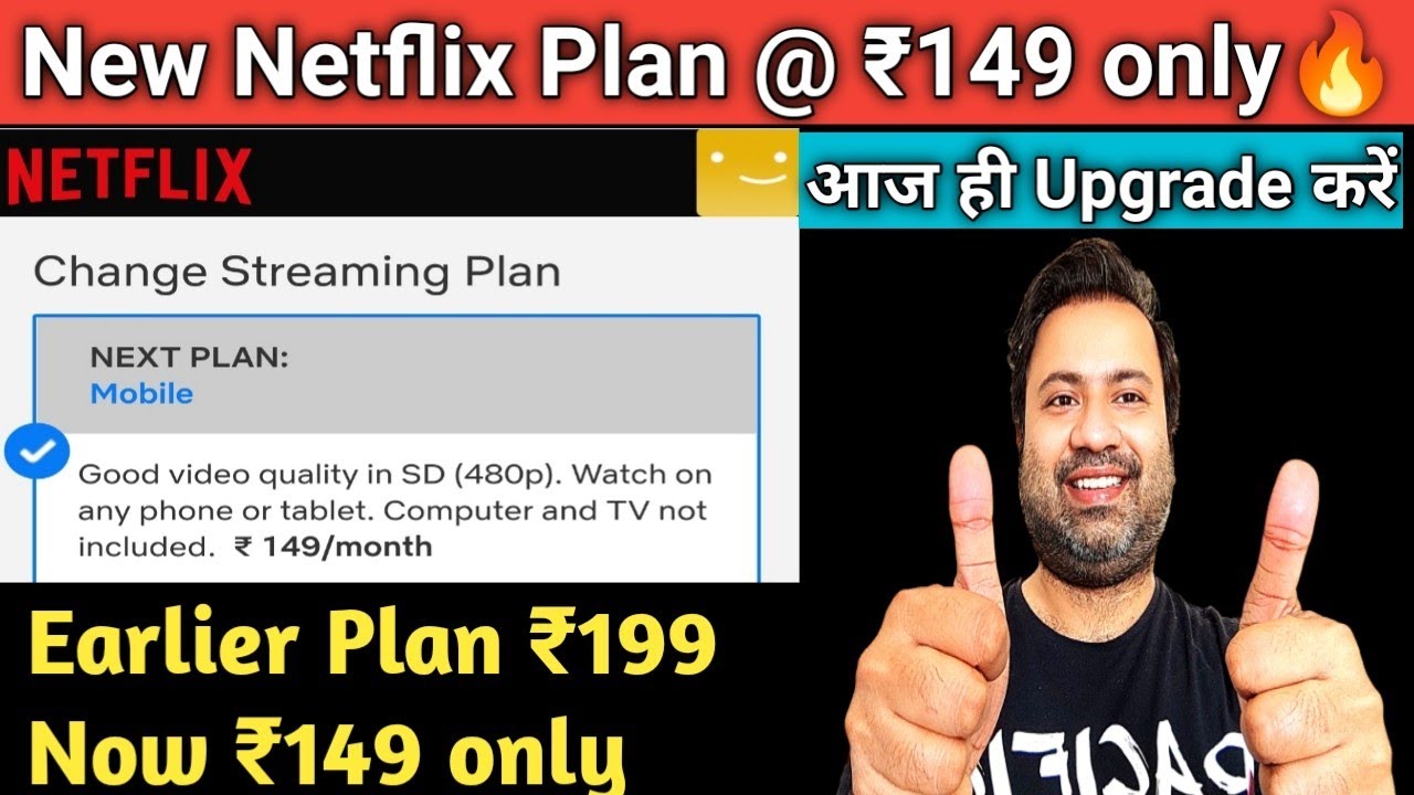 Netflix Plan at ₹149 Only 🤩|| Netflix New Plans in India 2021 - YouTube