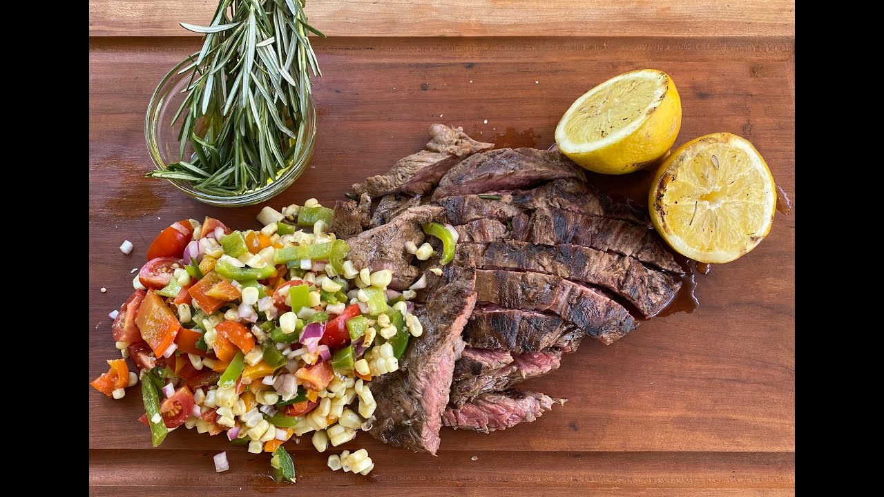 BAMA-Q Live - Flank Steak & Corn Salad - Featuring Daniel Moznett - YouTube