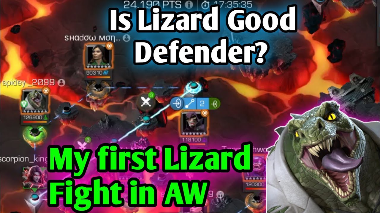 My first Lizard Fight in AW | MCOC - YouTube