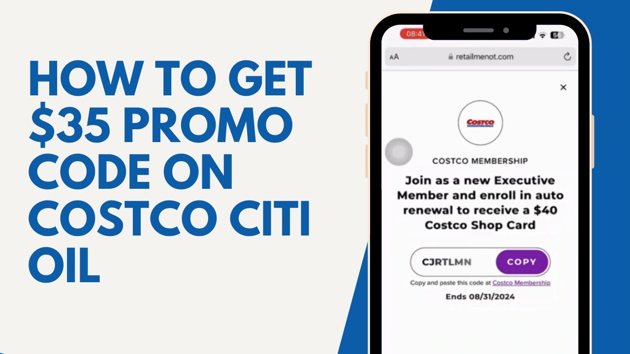 How to get $35 promo code on Costco Citi Oil - YouTube