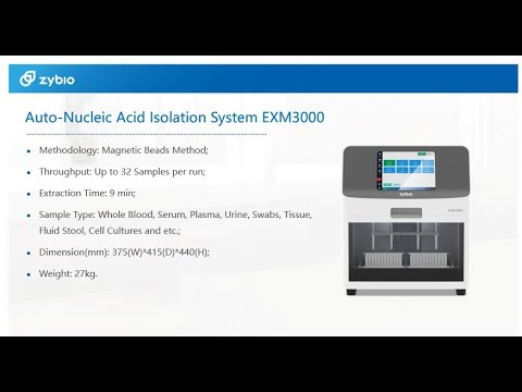 Zybio EXM3000 Nukleinsav Izoláló készülék - YouTube