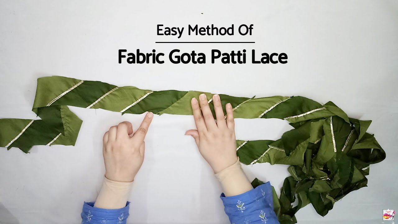 How To Make Chatapati / Gota Patti Lace At Home | Cutting & Stitching ...
