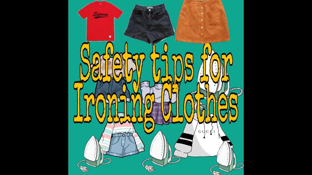 Safety tips for ironing clothes - YouTube