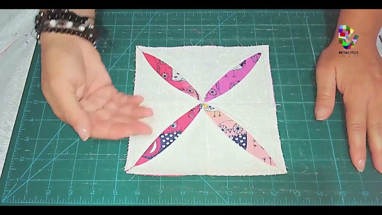 Ventana de Catedral (Cathedral Window) - Tutorial | Patchwork - YouTube
