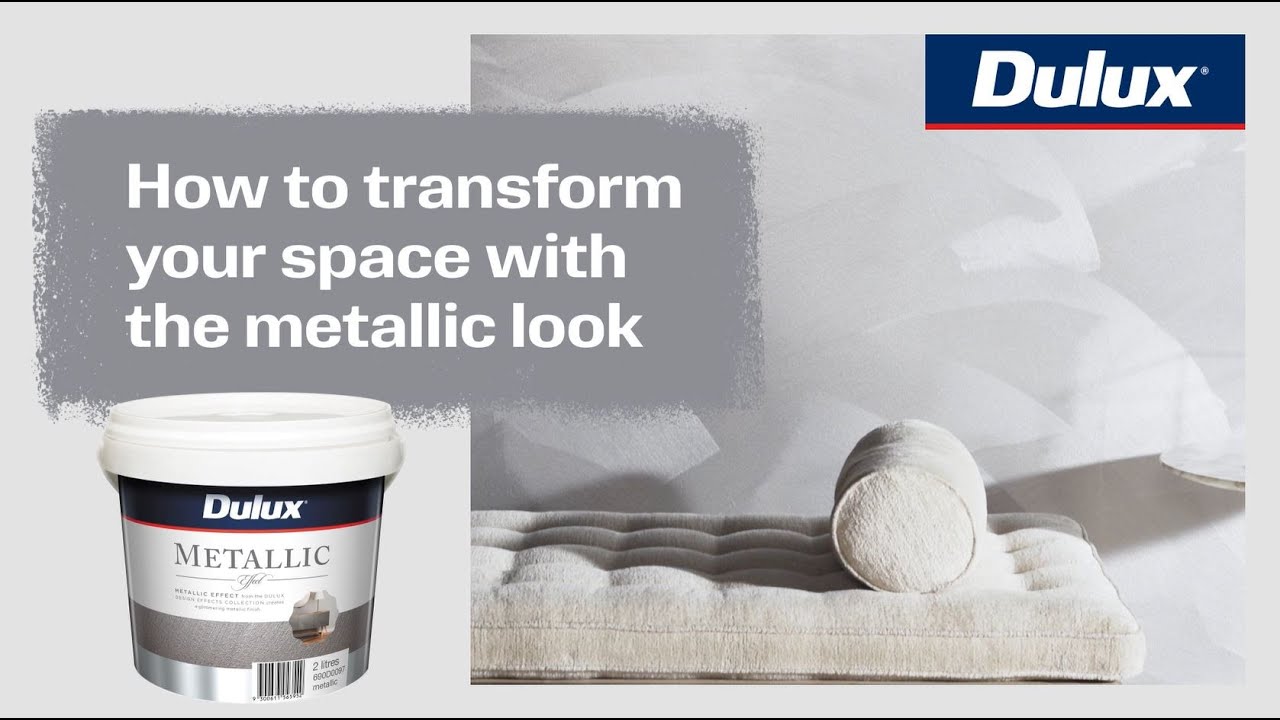 How to achieve a metal look with Dulux Design Metallic Effect - YouTube