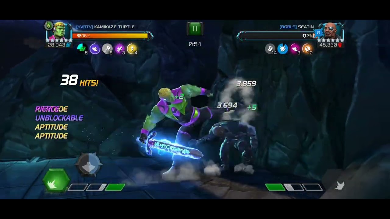 Mcoc Battlegrounds vs seatin - YouTube