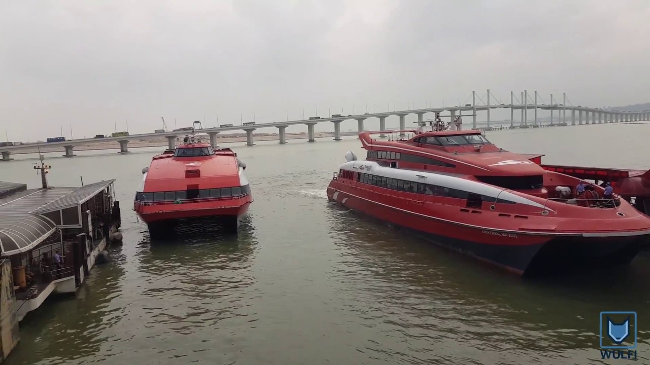 TurboJet - Taking the ferry from Macao to Hong Kong - YouTube