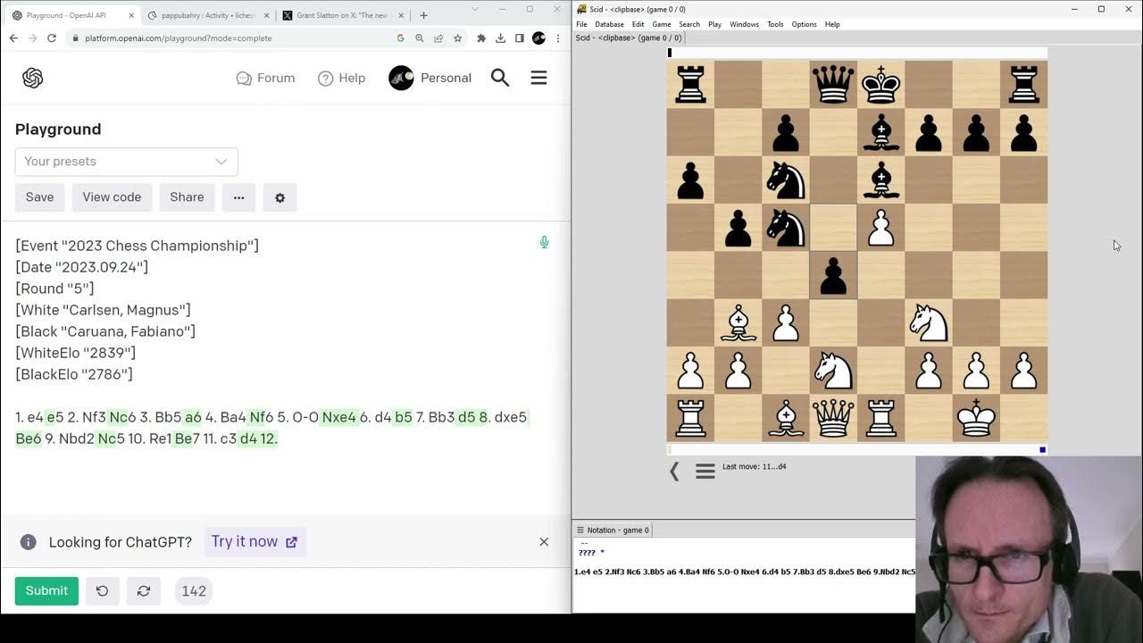 Playing chess against gpt-3.5-turbo-instruct - YouTube