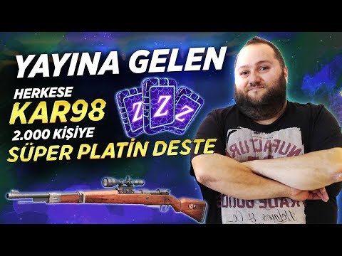 YAYINA GELEN HERKESE KAR-98 VE ŞANSLI 2000 KİŞİYE PLATİN DESTE!