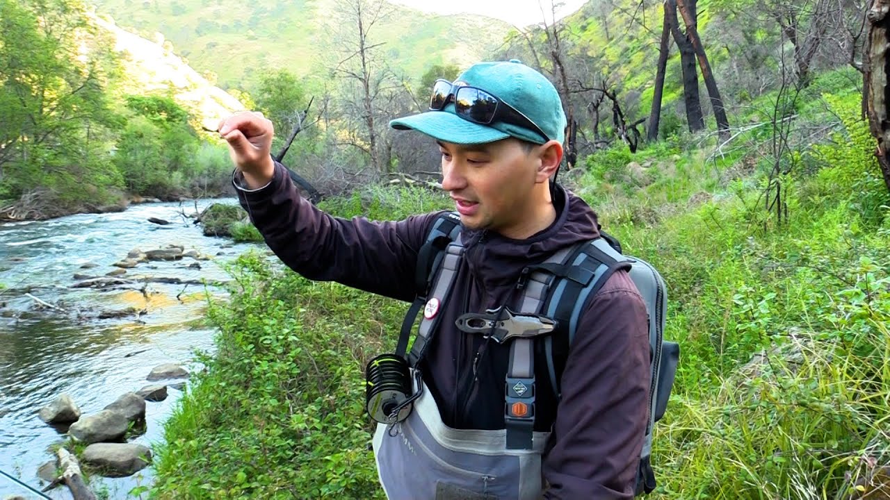 How to Rig Multiple Flies Fly Fishing on Putah Creek - YouTube
