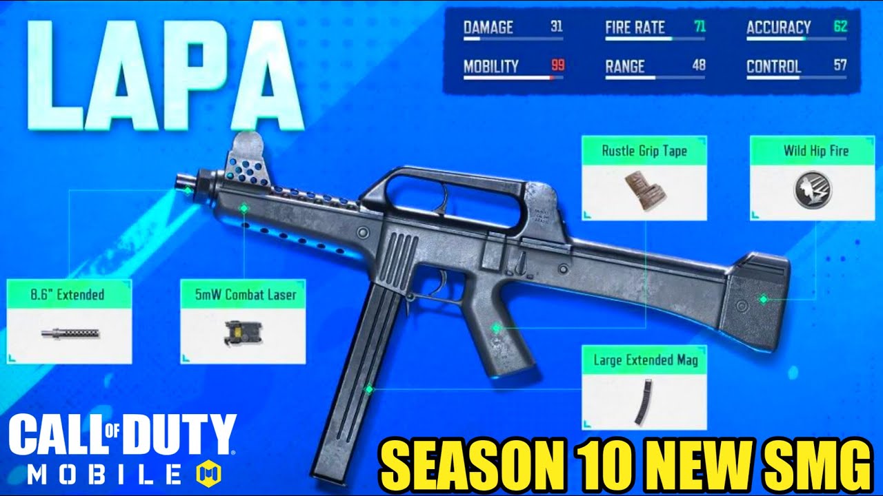 *NEW* Codm LAPA New SMG Ironsight & Gameplay - YouTube