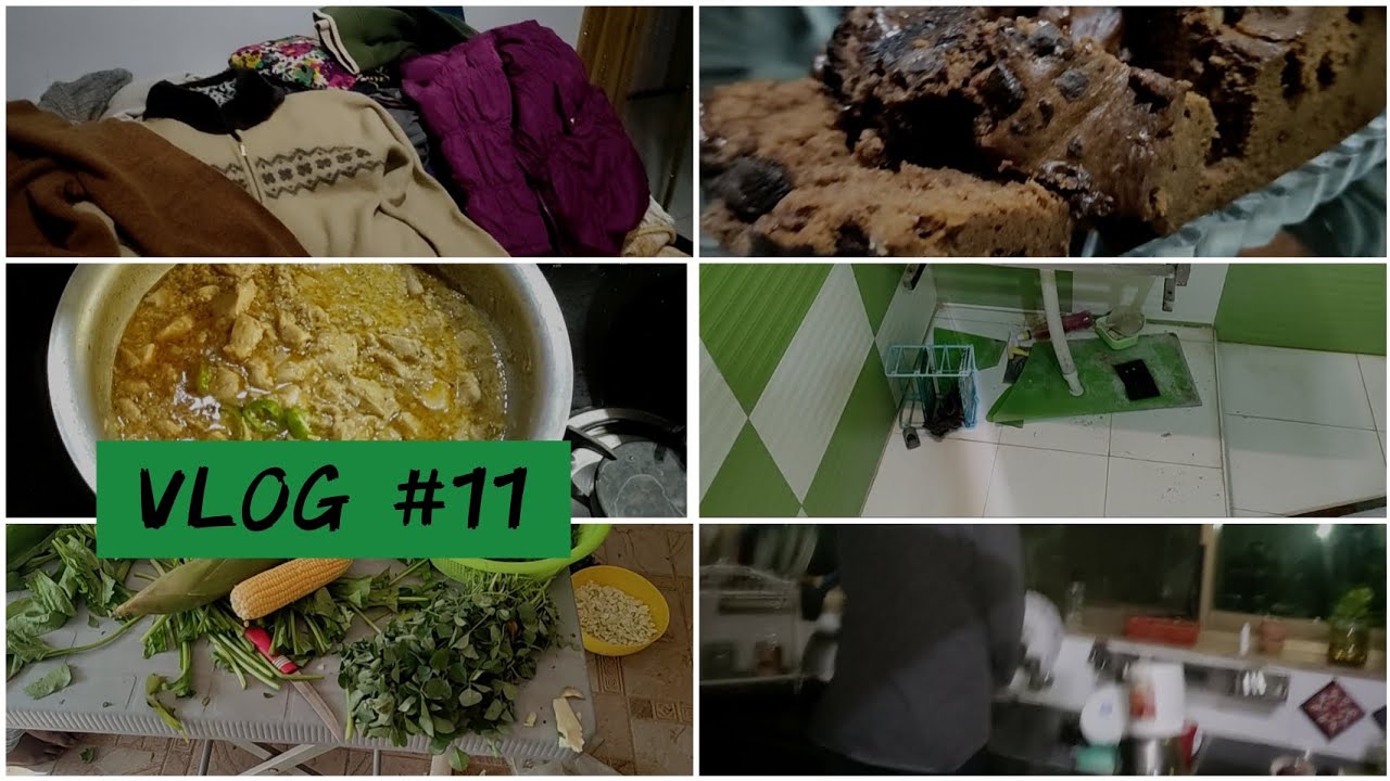 Vlog 11||Winter Clothes Sectioning||Center Filled Chocolate Cake||Home kitchen Gardening|| - YouTube