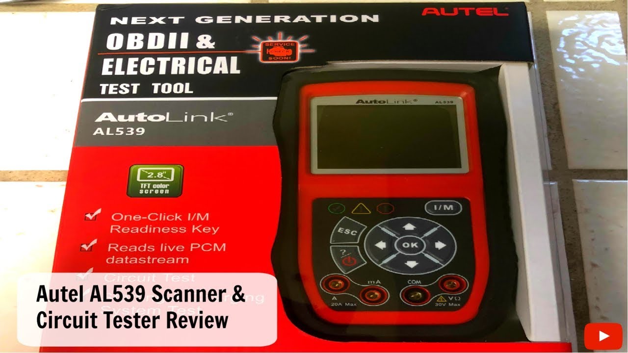 Autel AutoLink AL539 Review , Scanner , Scan Tool , Multimeter , Tester ...