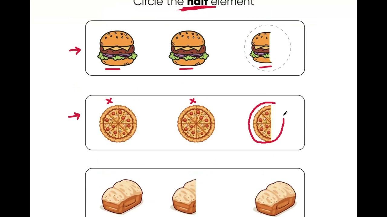 Nursery Daily Practice Worksheets | Learn Half and Full Objects - YouTube