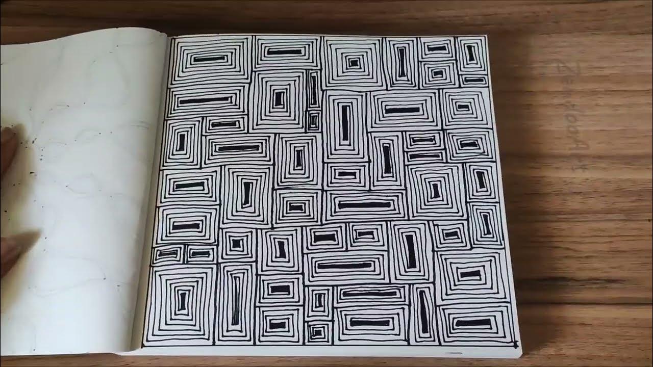 Easy abstract drawing - YouTube