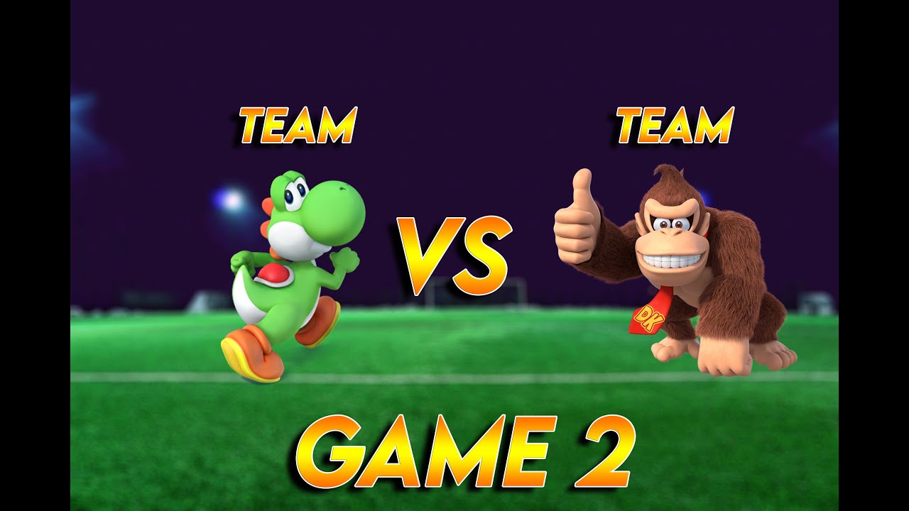 Team Yoshi vs Team Donkey Kong |Super Mario Strikers| GAME 2 - YouTube